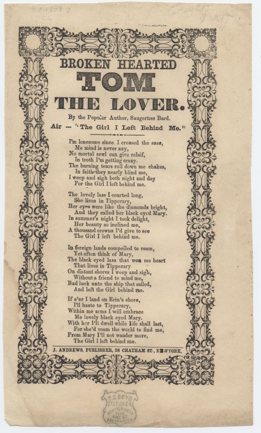 Broadsides and Penny Ballads (1600s - 1800s)